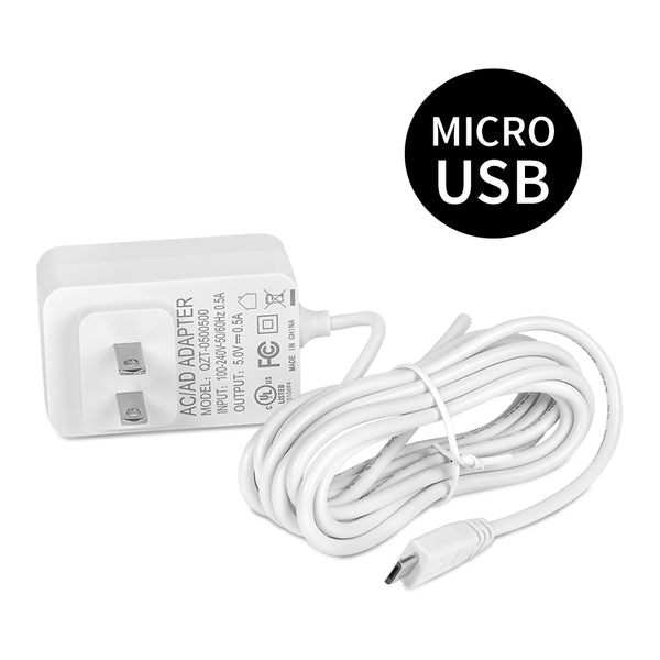Micro USB Power Supply (5 V, 0.5 A), White - The Smartest House