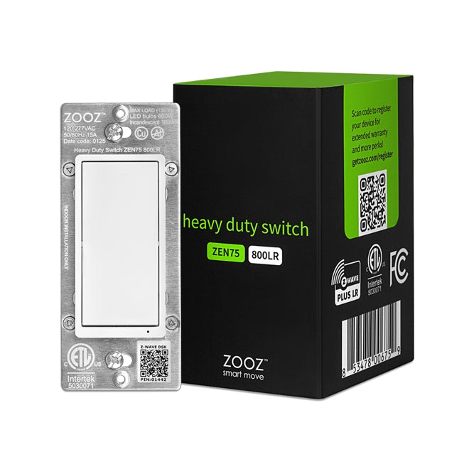 Zooz 800 Series Z-Wave Long Range Heavy Duty Wall Switch ZEN75 800LR ...